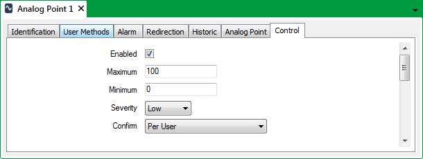 Core Point Configuration Guide Define The Analog Control Settings Defining Analog Point Details